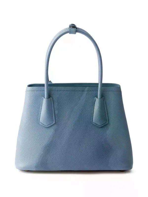 Prada Small Double Tote Bag - Blue