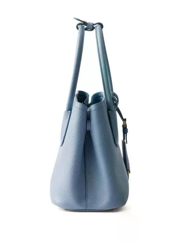 Prada Small Double Tote Bag - Blue
