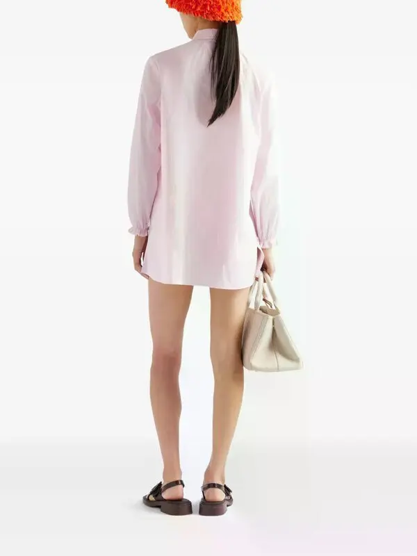 Prada Embroidered Batiste Shirt