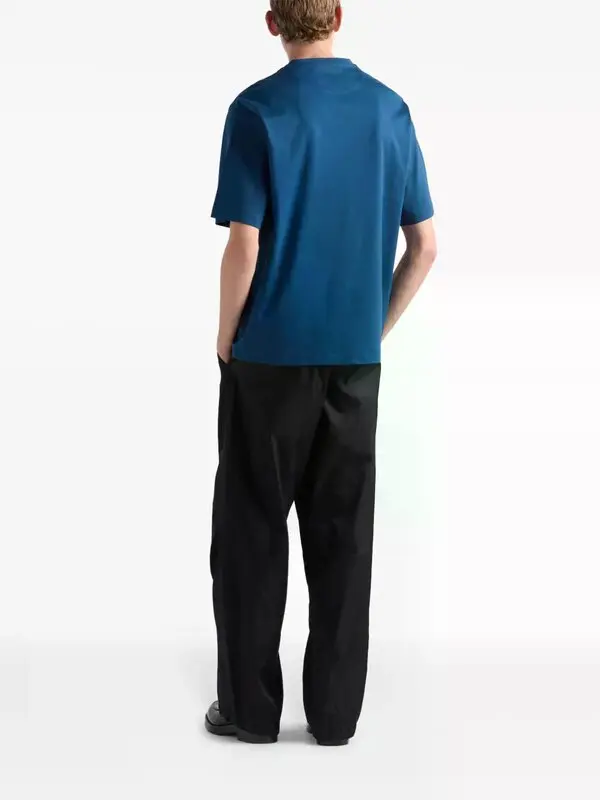Prada Triangle Logo Cotton T-shirt