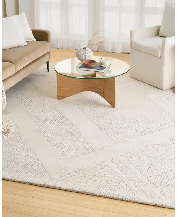 Dkny Pure Patterns Prn01 Area Rug, 7'7 X 9'7 - Ivory/green