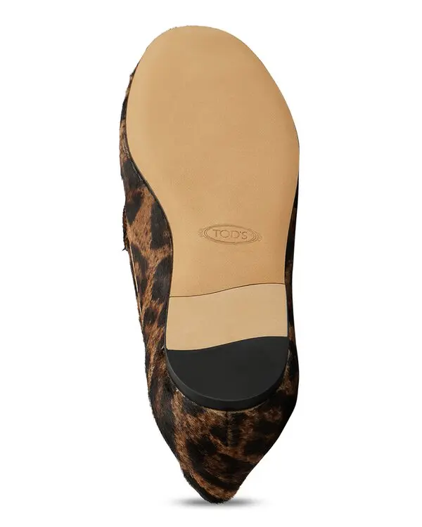 TOD'S Pony Effect Loafers - Light Beige