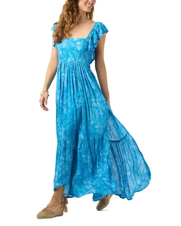 Tiare Hawaii Noah Ruffled Maxi Dress