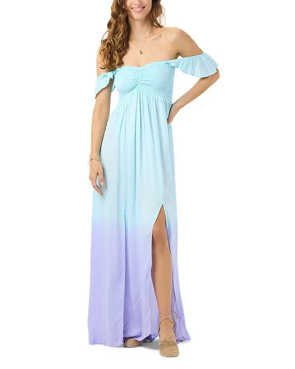 Tiare Hawaii Hollie Ombre Dress - Aqua Lavender Ombre