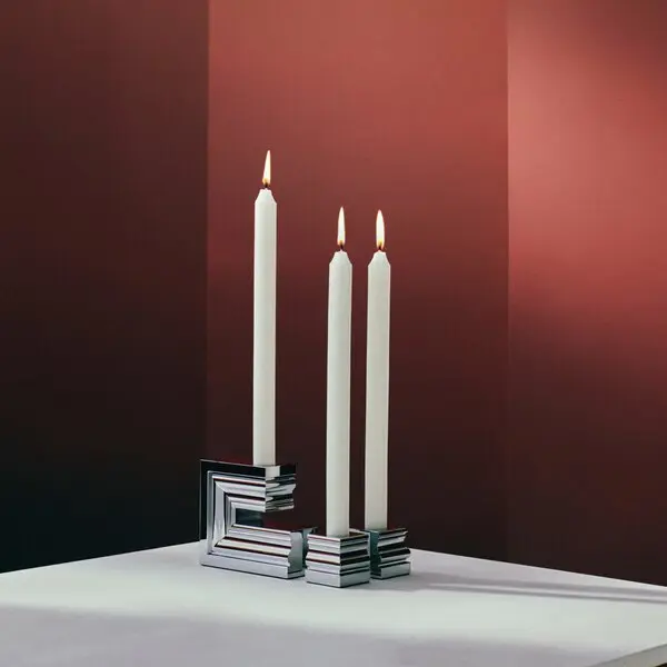 Christofle Perspectives Large One-candle Candleholder, Model N1 Exclusive