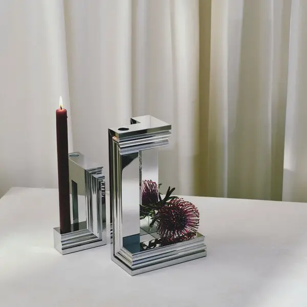 Christofle Perspectives 2-candle Candelabra Exclusive