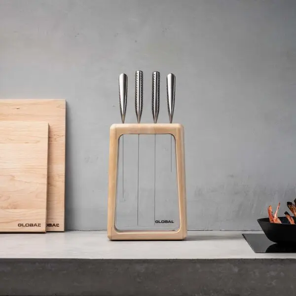 GLOBAL Hashira 5 Piece Knife Block Set