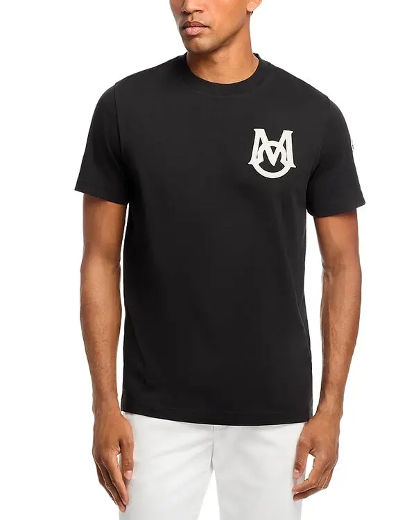 Moncler Short Sleeve Logo Tee - Black