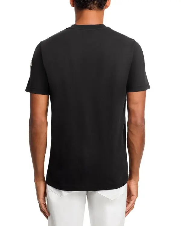Moncler Short Sleeve Logo Tee - Black
