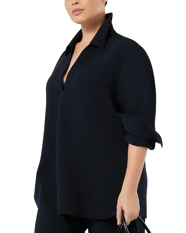 Marina Rinaldi Split Neck Top