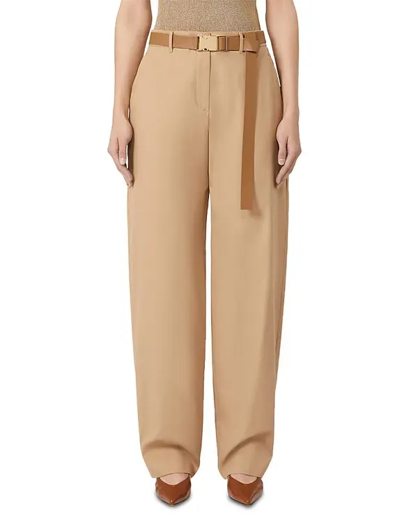 Max Mara High-waist Pants With Belt