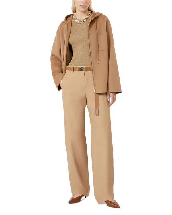 Max Mara High-waist Pants With Belt
