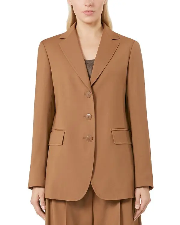Max Mara Wool Notched Lapel Blazer