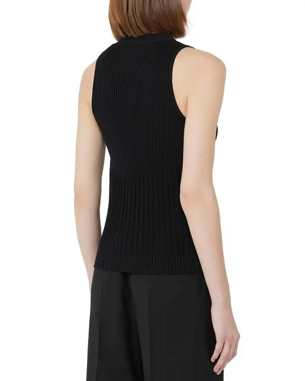 Max Mara Bimba V-neck Button-front Top