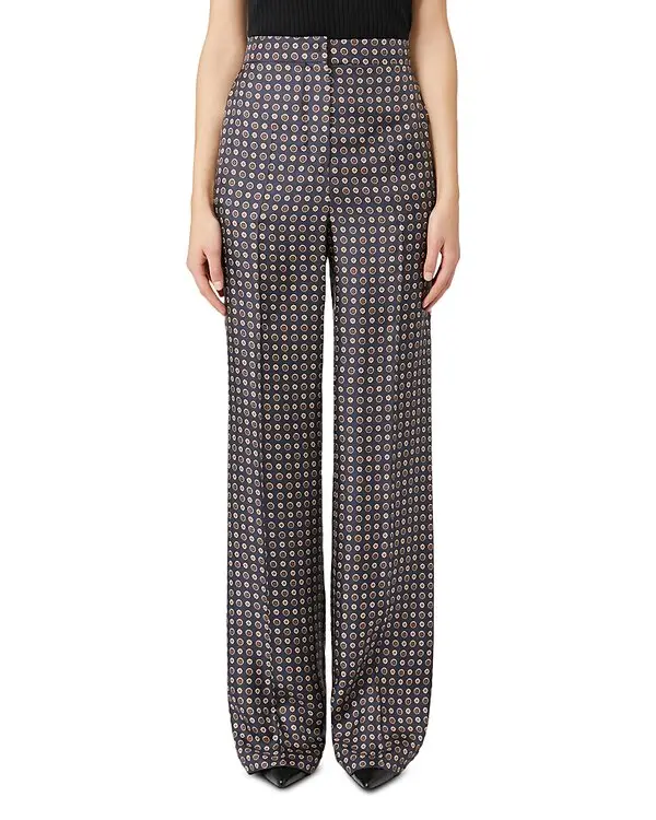 Max Mara Fauna Silk Pants