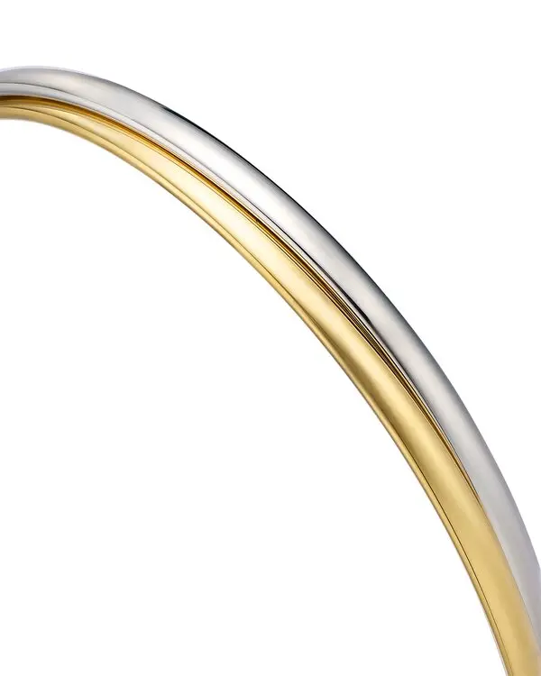 Bloomingdale'S Alberto Amati 14k White & Yellow Gold Double Row Bangle Bracelet
