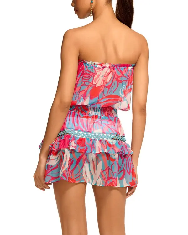 Ramy Brook Calypso Jaliyah Strapless Cover Up Mini Dress