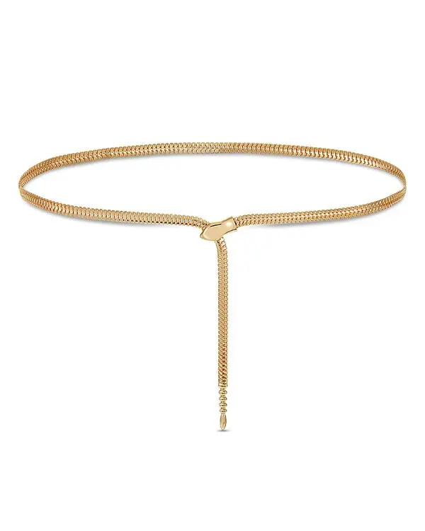 Ettika Minimalist Adjustable Chain Belt - Gold