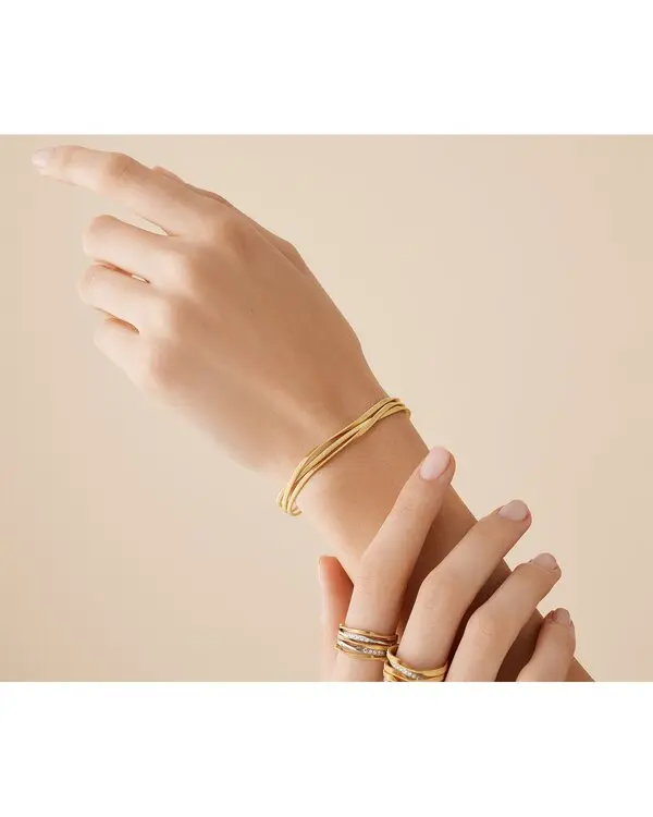 Marco Bicego 18k Yellow Marrakech 3 Strand Coil Bracelet - Gold