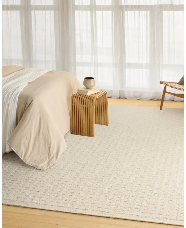Dkny Pure Grids Pgr01 Area Rug, 7'7 X 9'7 - Ivory/beige