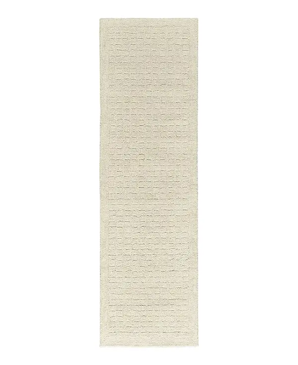 Dkny Pure Grids Pgr01 Runner Area Rug, 2'2 X 7'5 - Ivory/beige