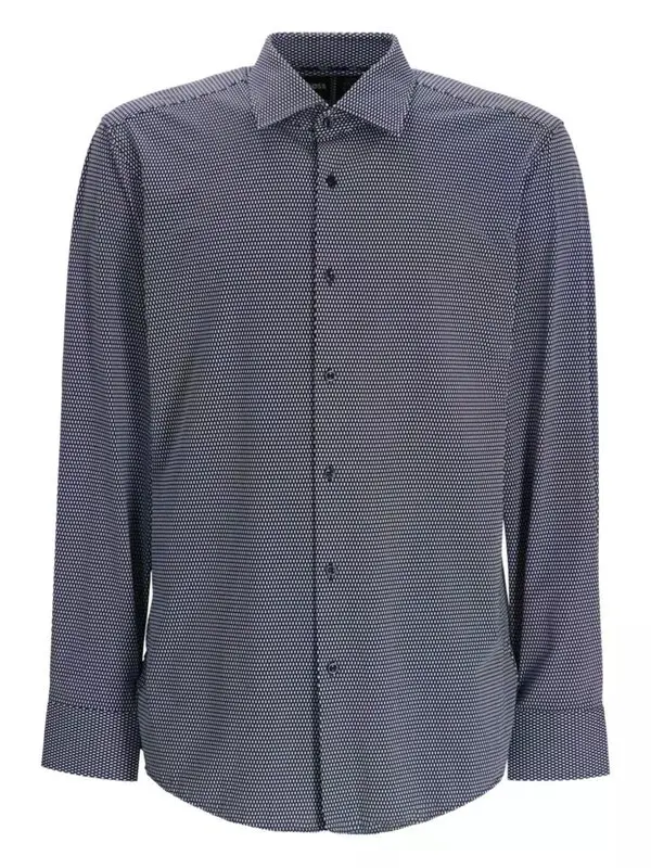 BOSS Patterned Shirt - Blue