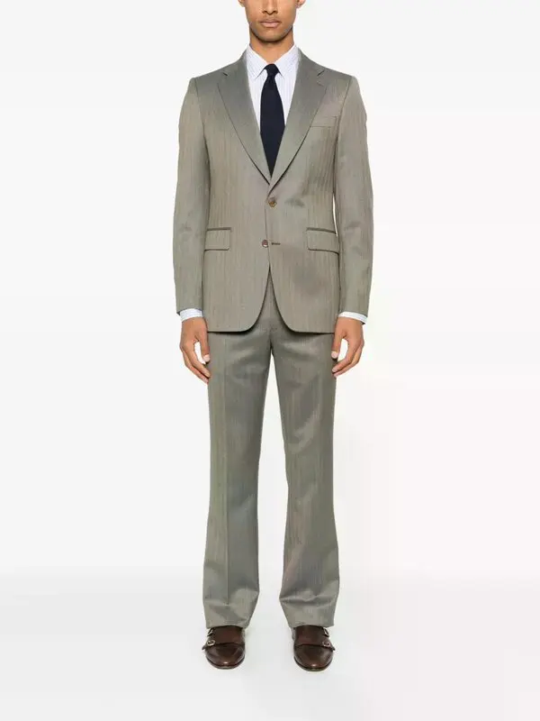 FURSAC Herringbone-pattern Suit