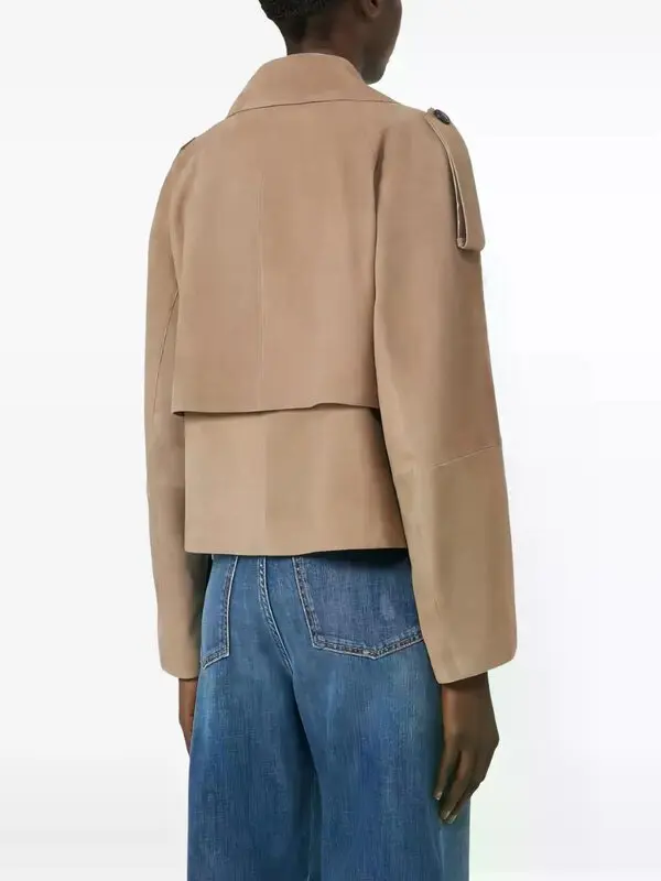 Max Mara Double-breasted Suede Jacket