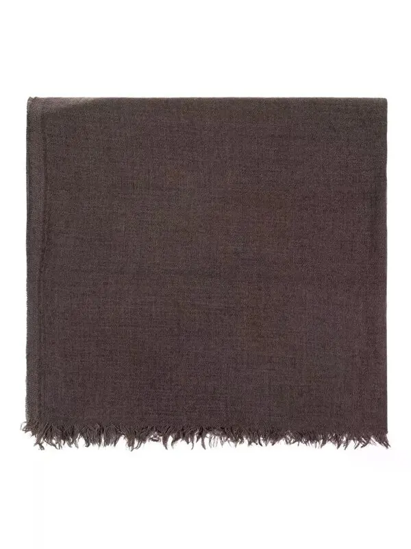 Rick Owens Frayed Scarf - Brown