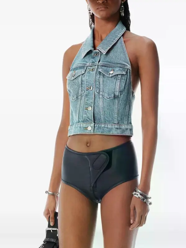 Alexander Wang Halterneck Denim Vest