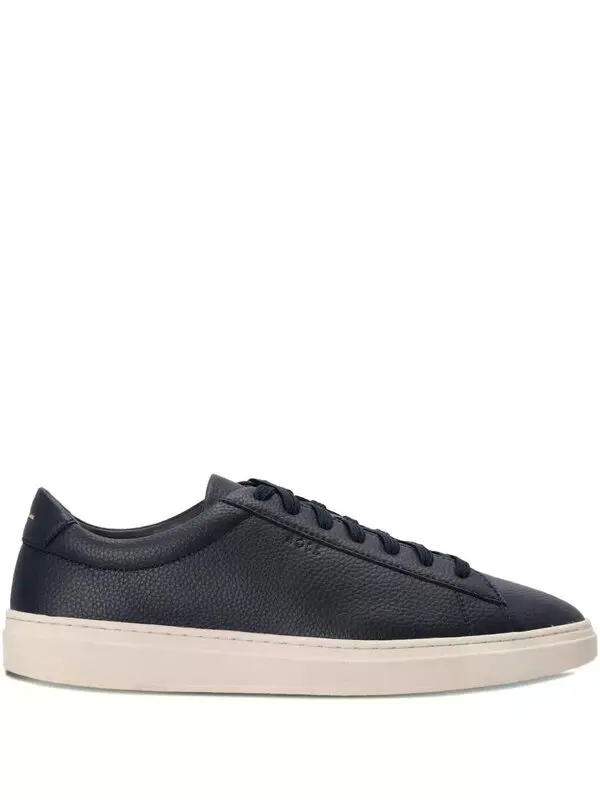 BOSS Leather Lace-up Sneakers - Blue