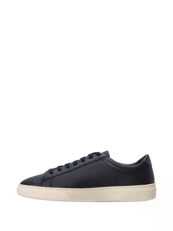 BOSS Leather Lace-up Sneakers - Blue
