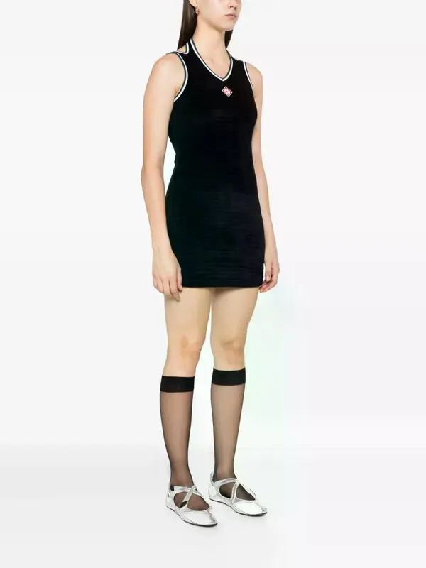 Casablanca Ribbed Sleeveless Dress