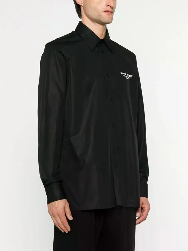 Givenchy Logo-embroidered Cotton Shirt