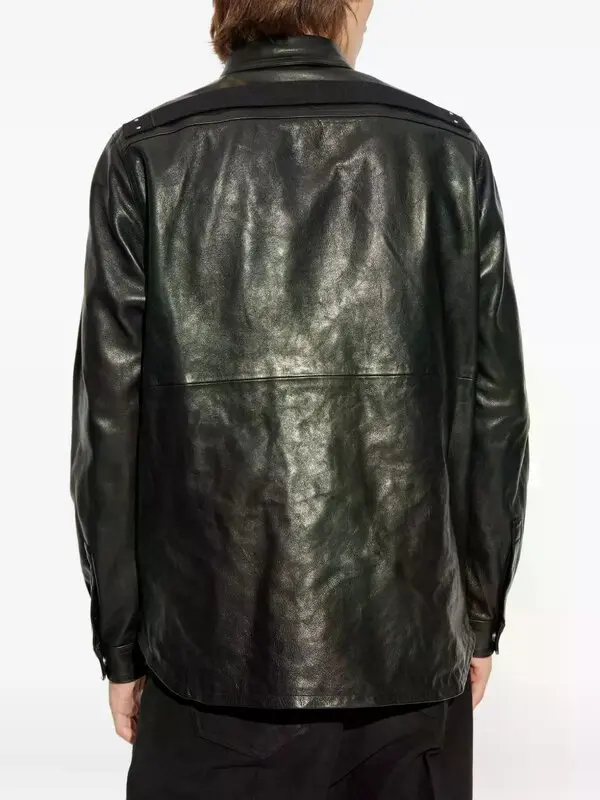 Rick Owens Button-fastening Flap-pocket Shirt - Black