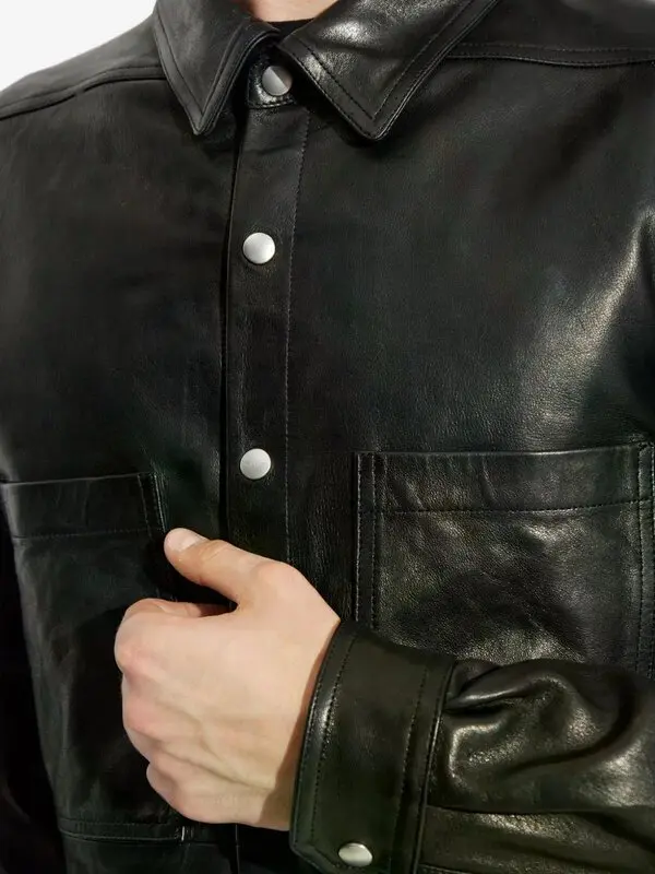 Rick Owens Button-fastening Flap-pocket Shirt - Black