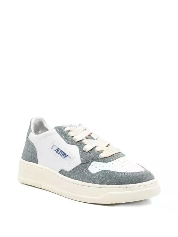 AUTRY Medalist Leather And Suede Sneakers - White