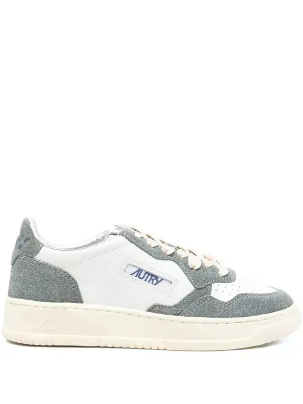 AUTRY Medalist Leather And Suede Sneakers - White