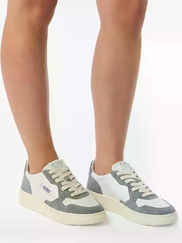 AUTRY Medalist Leather And Suede Sneakers - White