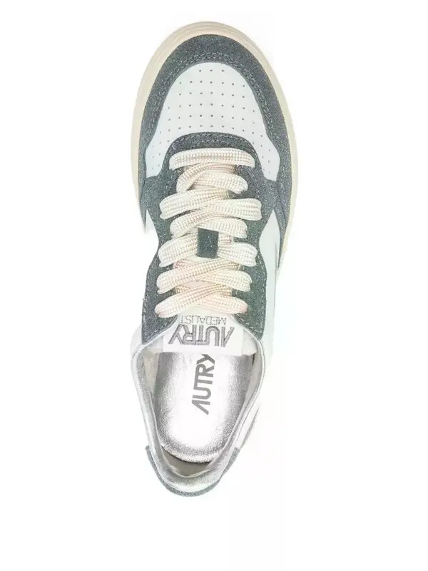 AUTRY Medalist Leather And Suede Sneakers - White