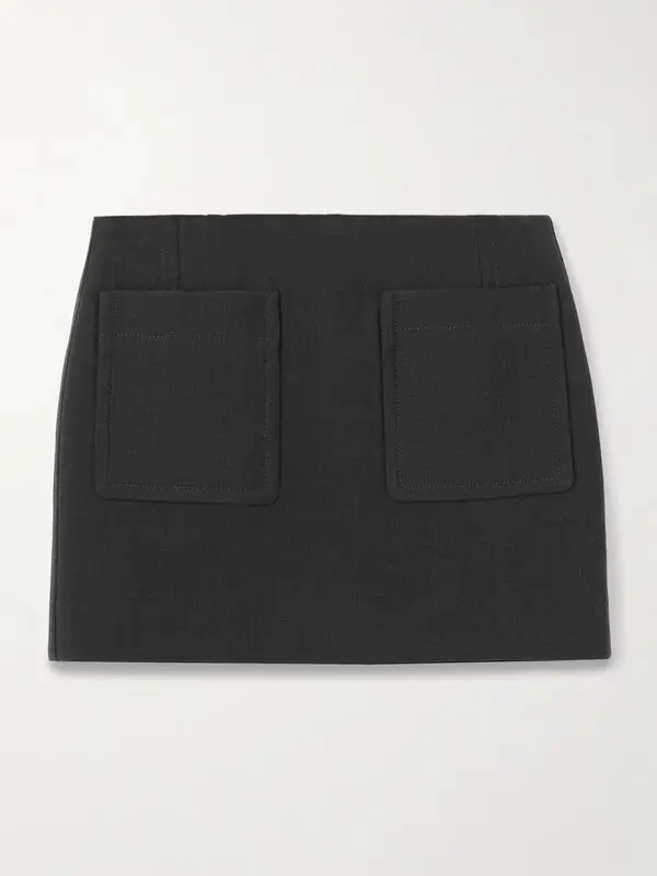 Bottega Veneta Woven Mini Skirt - Black