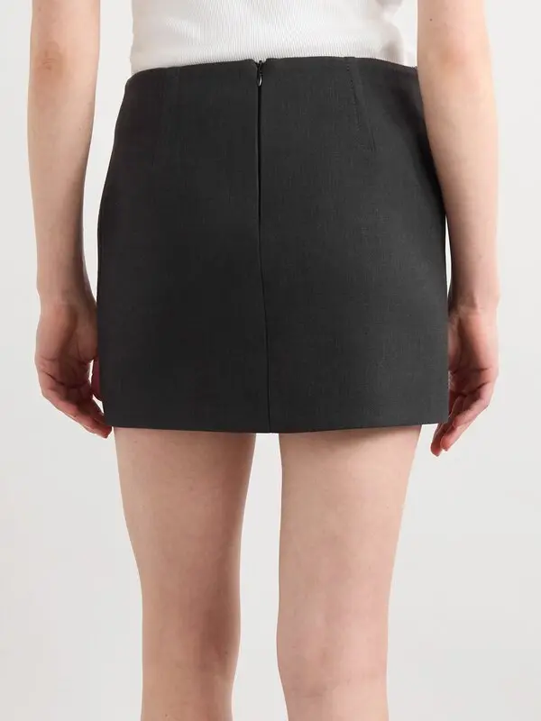 Bottega Veneta Woven Mini Skirt - Black