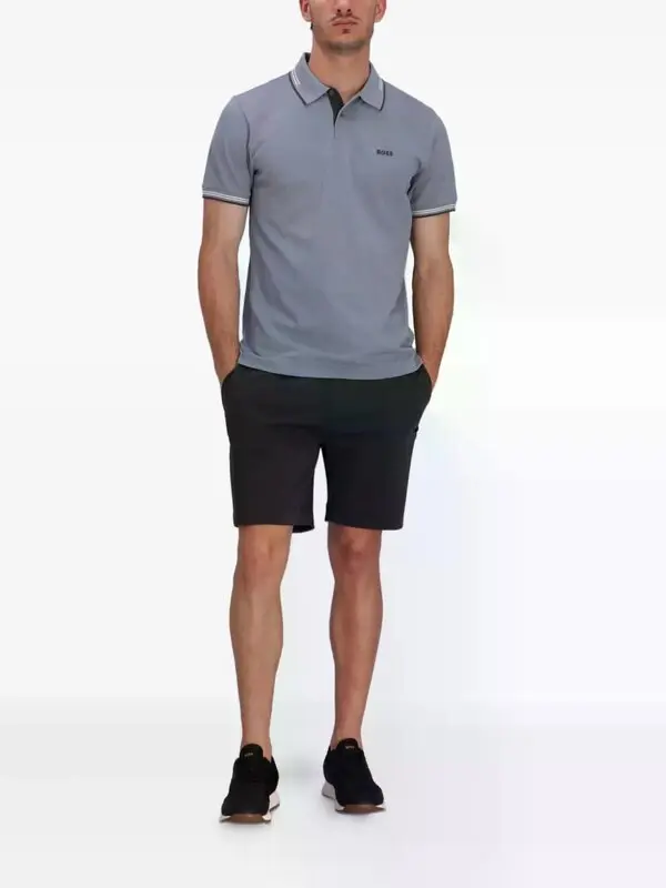BOSS Contrasting-trim Polo Shirt