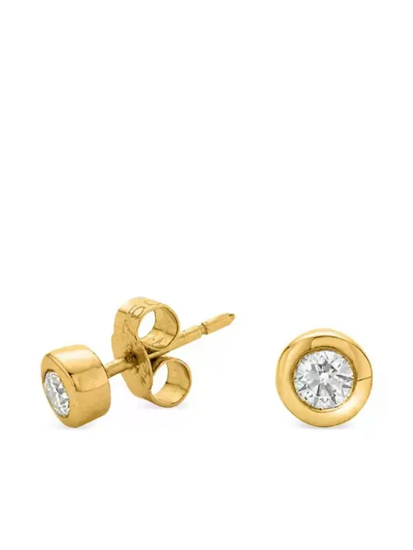DOWER & HALL 18kt Yellow Cascade Diamond Earrings - Gold
