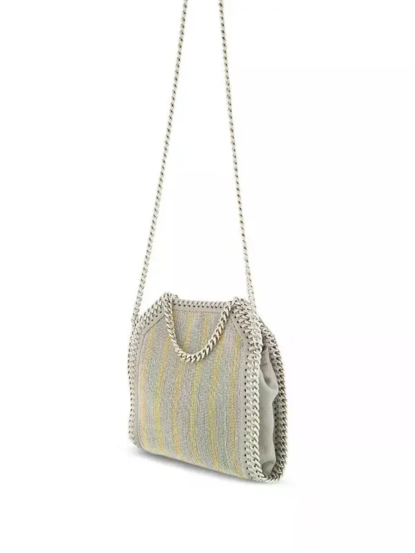 Stella McCartney Falabella Striped Metallic Bag