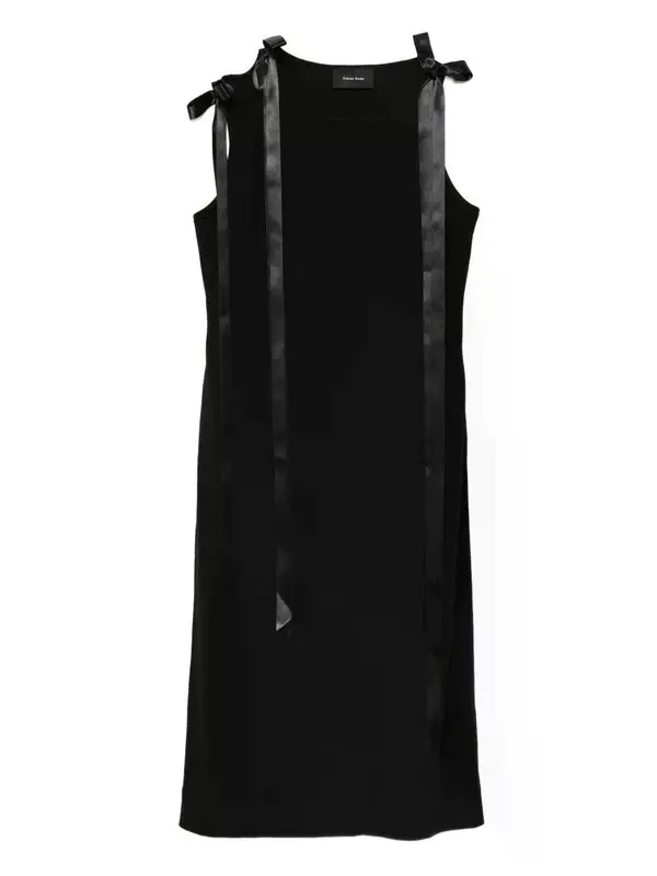 Simone Rocha Bow Strap-detail Midi Dress
