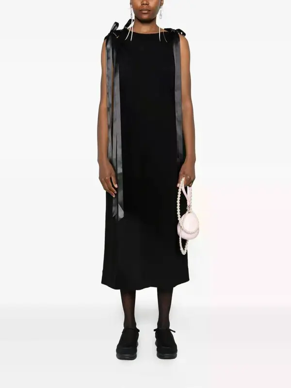 Simone Rocha Bow Strap-detail Midi Dress