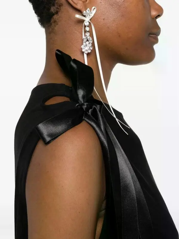 Simone Rocha Bow Strap-detail Midi Dress