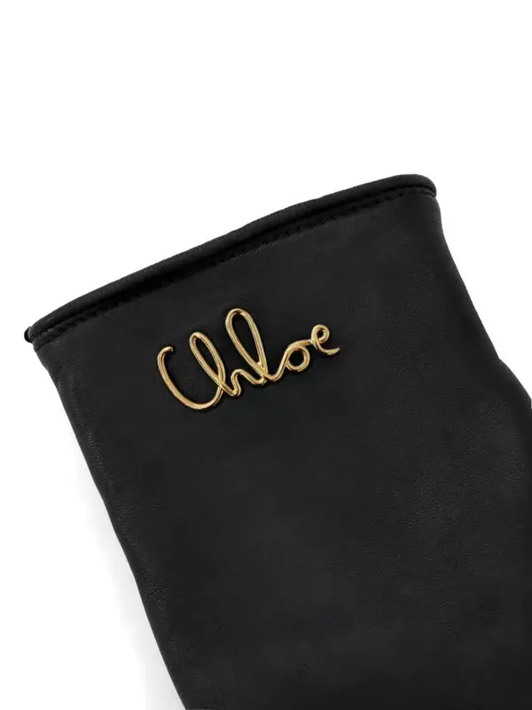 Chloé Iconic Logo Lambskin Gloves