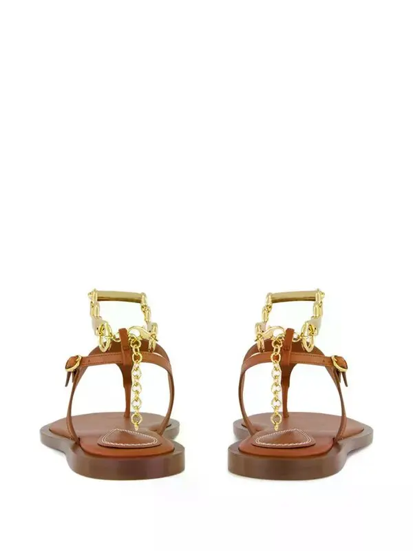 Zimmermann Chain-embellished Leather Sandals